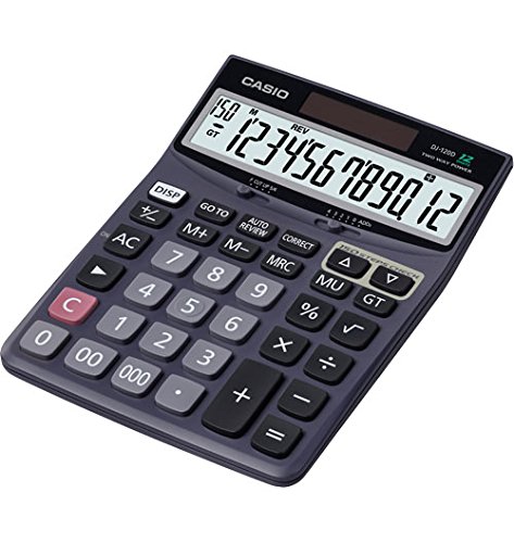 Casio DJ120D Calculator, 12-Digit LCD