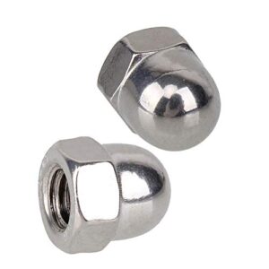 RDEXP 304 Stainless Steel Acorn Dome Cap Head Hex Nuts Pack of 10 (M6)