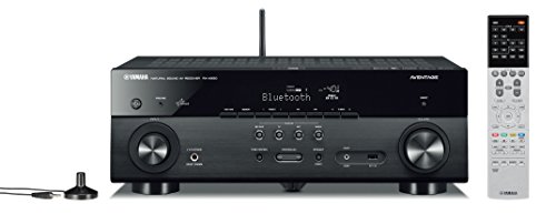 Yamaha RX-A550 5.1-Channel MusicCast AV Receiver with Built-In Wi-Fi and Bluetooth (Black), Works with Alexa