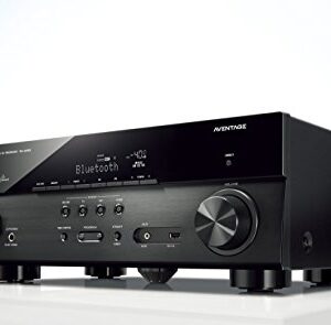 Yamaha RX-A550 5.1-Channel MusicCast AV Receiver with Built-In Wi-Fi and Bluetooth (Black), Works with Alexa