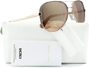 michael kors mk5004 chelsea aviator sunglasses rose gold w/gold mirror (1017/r1) mk 5004 1017r1 59mm authentic