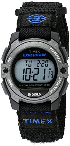 Timex Unisex TW4B02400 Expedition Mid-Size Digital CAT Black Fast Wrap Strap Watch