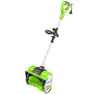 greenworks 8 amp 12 inch electric snow shovel