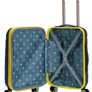 Rockland Melbourne Hardside Expandable Spinner Wheel Luggage, Navy, Carry-On 20-Inch