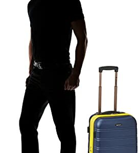 Rockland Melbourne Hardside Expandable Spinner Wheel Luggage, Navy, Carry-On 20-Inch