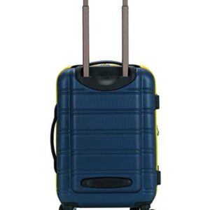 Rockland Melbourne Hardside Expandable Spinner Wheel Luggage, Navy, Carry-On 20-Inch