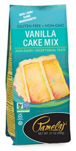 pamela's classic vanilla cake mix gluten free (2x21 oz) by pamela's products