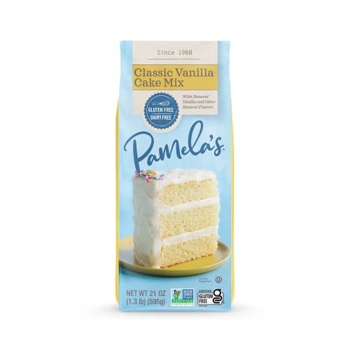 Pamela's Classic Vanilla Cake Mix Gluten Free (3x21 OZ) by Pamela's Products