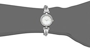 Anne Klein Women's AK/1869SVST Analog Display Japanese Quartz Silver Watch Set