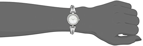 Anne Klein Women's AK/1869SVST Analog Display Japanese Quartz Silver Watch Set