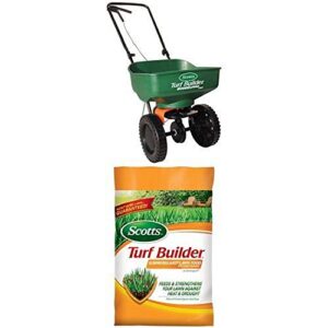 scotts turf builder mini spreader & summerguard lawn food bundle