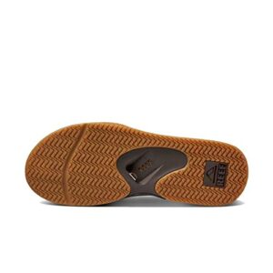 Reef Men's Sandals, Fanning, Brown/Gum, 10