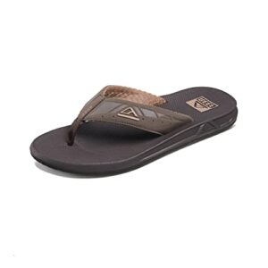 reef mens phantoms flip flop, brown, 11 us