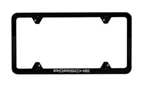 porsche slimline license plate holder in black