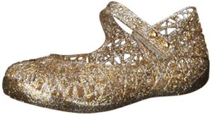 mini melissa campana zig zag vi sp bb mary jane shoe (toddler), mixed golden glitter, 5 m us toddler