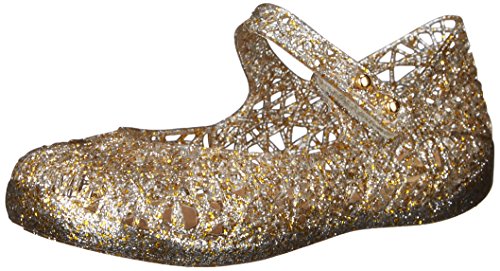 Mini Melissa Campana Zig Zag VI SP BB Mary Jane Shoe (Toddler), Mixed Golden Glitter, 8 M US Toddler