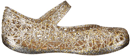 Mini Melissa Campana Zig Zag VI SP BB Mary Jane Shoe (Toddler), Mixed Golden Glitter, 8 M US Toddler