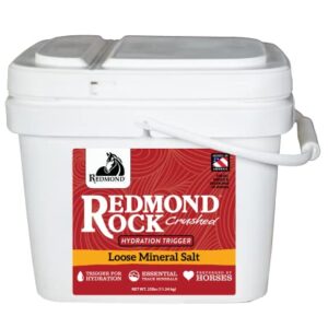 REDMOND Rock Crushed Loose Mineral Salt Electrolyte Supplement for Horses (25 LBS)