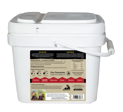 REDMOND Rock Crushed Loose Mineral Salt Electrolyte Supplement for Horses (25 LBS)