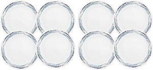 corelle livingware ocean blues 10.25" dinner plate (set of 8)