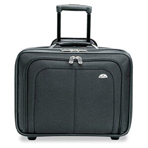 samsonite 110211041 mobile office rolling notebook case nylon 17 1/2 x 9 x 14 black