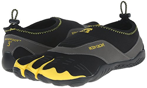 Body Glove mens 3t Cinch-m Water Shoe, Black/Yellow, 13 US