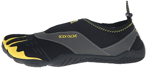 Body Glove mens 3t Cinch-m Water Shoe, Black/Yellow, 13 US