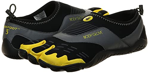 Body Glove mens 3t Cinch-m Water Shoe, Black/Yellow, 13 US