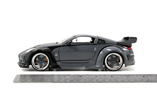 Jada Toys Fast & Furious 1:24 D.K.'s Nissan 350Z Die-cast Car, Toys for Kids and Adults, Grey and Black (97172)