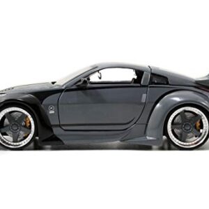 Jada Toys Fast & Furious 1:24 D.K.'s Nissan 350Z Die-cast Car, Toys for Kids and Adults, Grey and Black (97172)