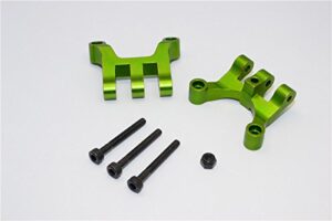 gpm for vaterra k5 blazer ascender upgrade parts aluminum front/rear gear box mount - 2pcs set green