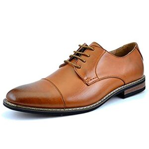 bruno homme moda italy prince men's classic modern oxford wingtip lace dress shoes,prince-6-brown,13 d(m) us