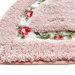 Nice Rose Flower Area Rugs Soft Non Slip Absorbent Bath Mat Bathroom Rugs Door Mat Kitchen Mat 15.74 x 23.62 Inch