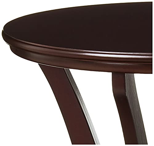 Frenchi Furniture Table, L 19.70 inch x W 19.70 inch x H 25.80 inch, Espresso