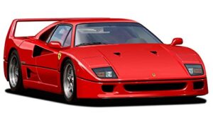 1/24 real sports car series no.103 ferrari f40 plastic model