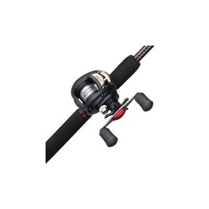 Ugly Stik 6’6” GX2 Baitcast Fishing Rod and Reel Casting Combo, Ugly Tech Construction with Clear Tip Design, 6’6” 2-Piece Rod