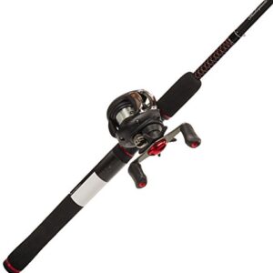 Ugly Stik 6’6” GX2 Baitcast Fishing Rod and Reel Casting Combo, Ugly Tech Construction with Clear Tip Design, 6’6” 2-Piece Rod