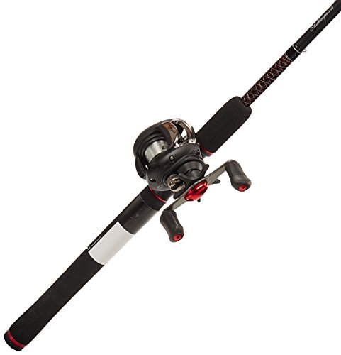 Ugly Stik 6’6” GX2 Baitcast Fishing Rod and Reel Casting Combo, Ugly Tech Construction with Clear Tip Design, 6’6” 2-Piece Rod