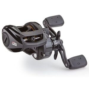 abu garcia pmax3-l pro max low-profile baitcast fishing reel, left hand,gold,black