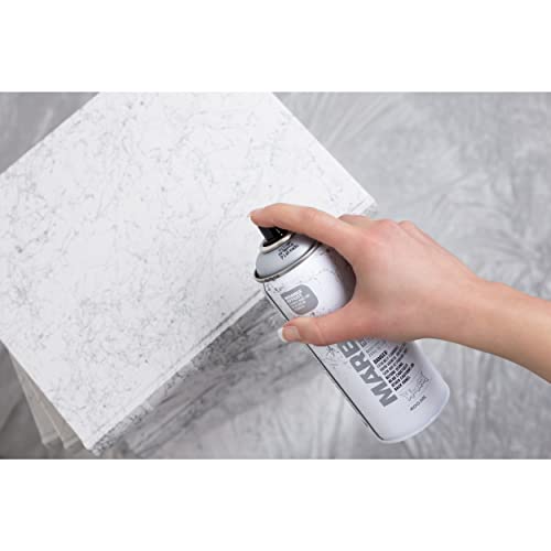 Montana Cans Montana Effect 400 ml Marble Color, Silver Spray Paint, 13.5 Fl Oz (Pack of 1)