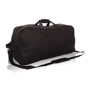 dalix 25" big adventure large gym sports duffle bag in black