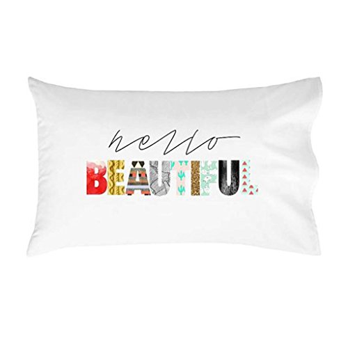 Oh, Susannah Hello Beautiful 20x30 Inch Standard/Queen Size Pillow Cover Wife Birthday Present Gift for Her Gifts for Mom I Love You Girlfriend