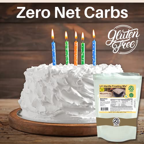 Low Carb Vanilla Frosting Mix | Gluten-free | Non-GMO | No Sugar | Diabetic Friendly | No Hydrogenated Oils | No Artificial Colors | Good for Baking (10.2 Oz)