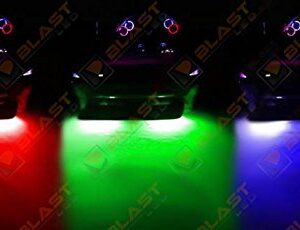 BLAST LED - NOX-SERIES-UM12 60W Multi-Color RGB LED Underwater Light Boat Marine transom Surface LED Light, Bluetooth Control