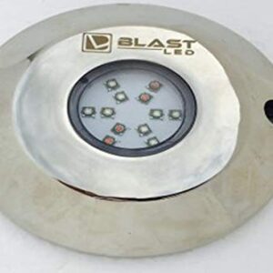 BLAST LED - NOX-SERIES-UM12 60W Multi-Color RGB LED Underwater Light Boat Marine transom Surface LED Light, Bluetooth Control