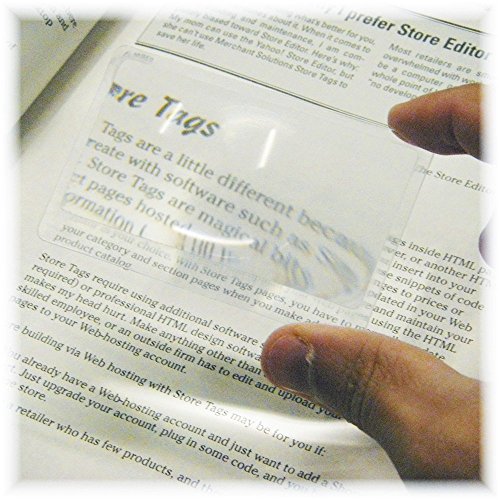 Yueton Pack of 10 Credit Card Sized Magnifying Lenses, Wallet Magnifiers 3X Lenses