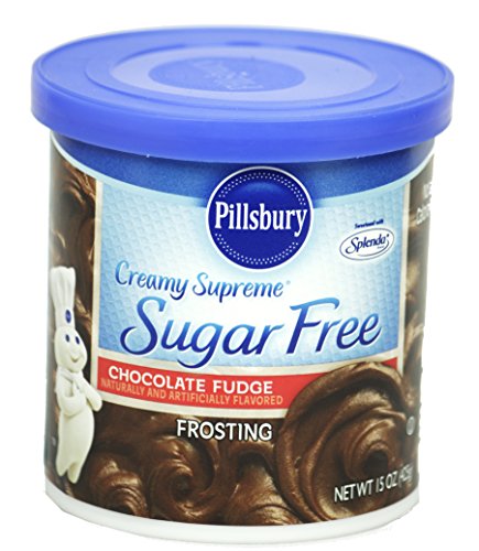 Pillsbury Moist Supreme Sugar Free Classic Yellow Premium Cake Mix, 16 Oz. And Pillsbury Creamy Supreme Sugar Free Frosting Chocolate Fudge, 15 Oz