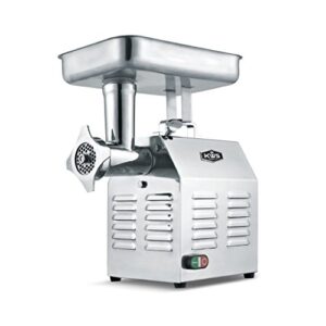 kws tc-22 commercial 1200w 1.5hp electric meat grinder stainless steel meat grinder for restaurant/deli/home