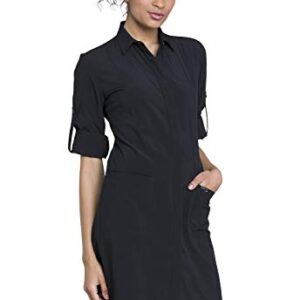 Cherokee Infinity Women Scrubs Lab Coats 40" 1401A, XL, Black