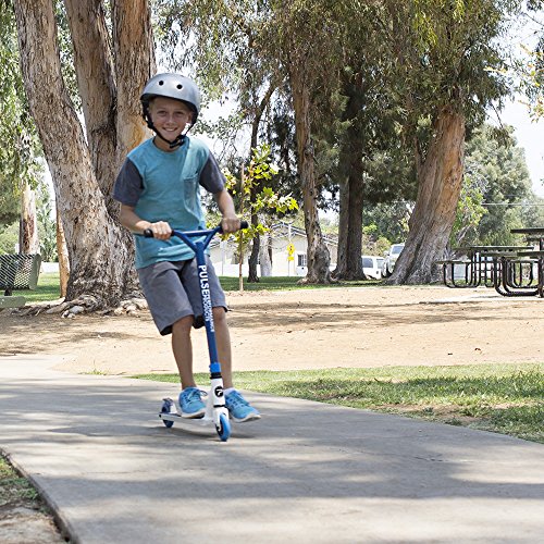 Pulse Performance Products KR2 Freestyle Scooter - Beginner Kick Pro Scooter for Kids - Blue